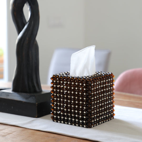 Cube Tissue Box Italian Handcrafted Crystal Bag | €350.00
